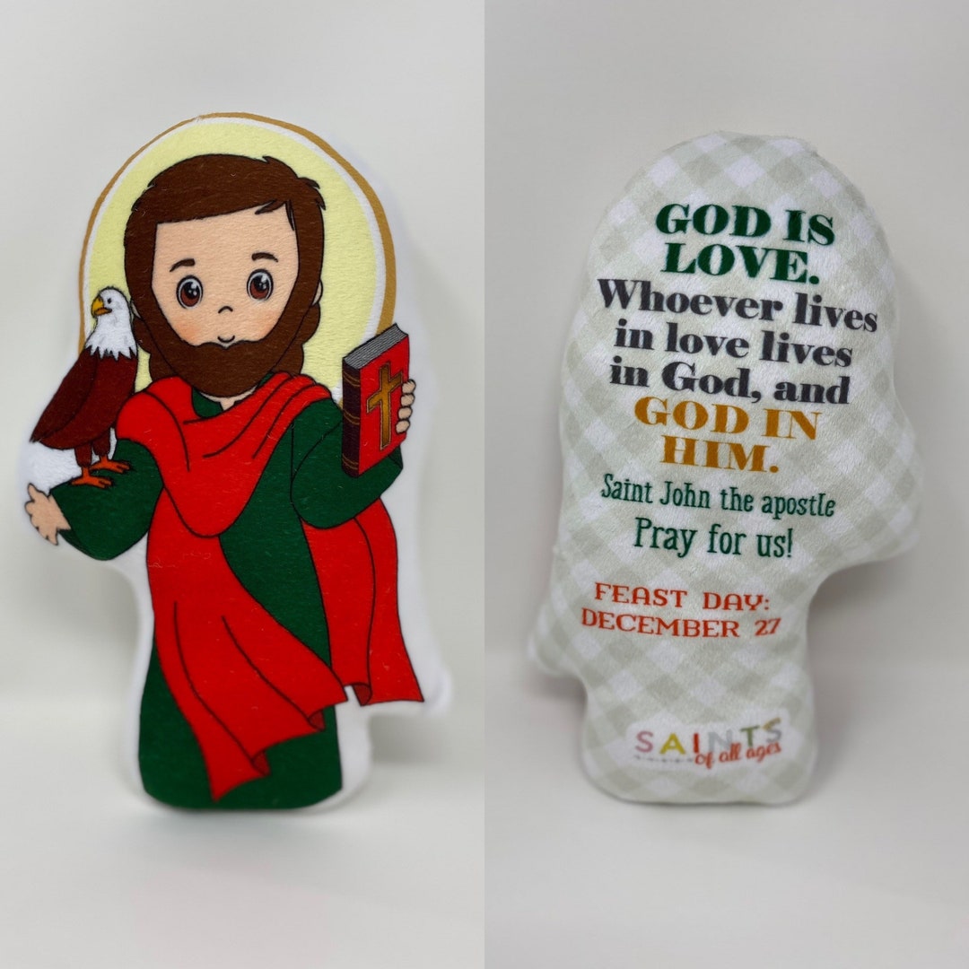 Saint John the Apostle Stuffed Doll. Saint Gift. Easter Gift. Baptism ...