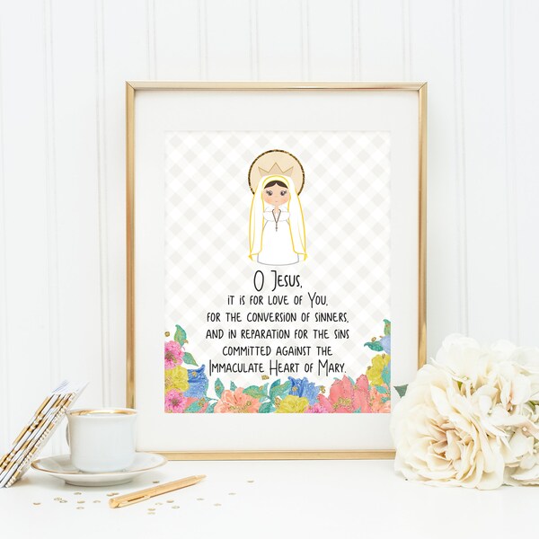 Our Lady of Fatima Poster - Etsy