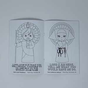 Catholic Saints Coloring Book Volume II. 6x9 Catholic Coloring Book ...