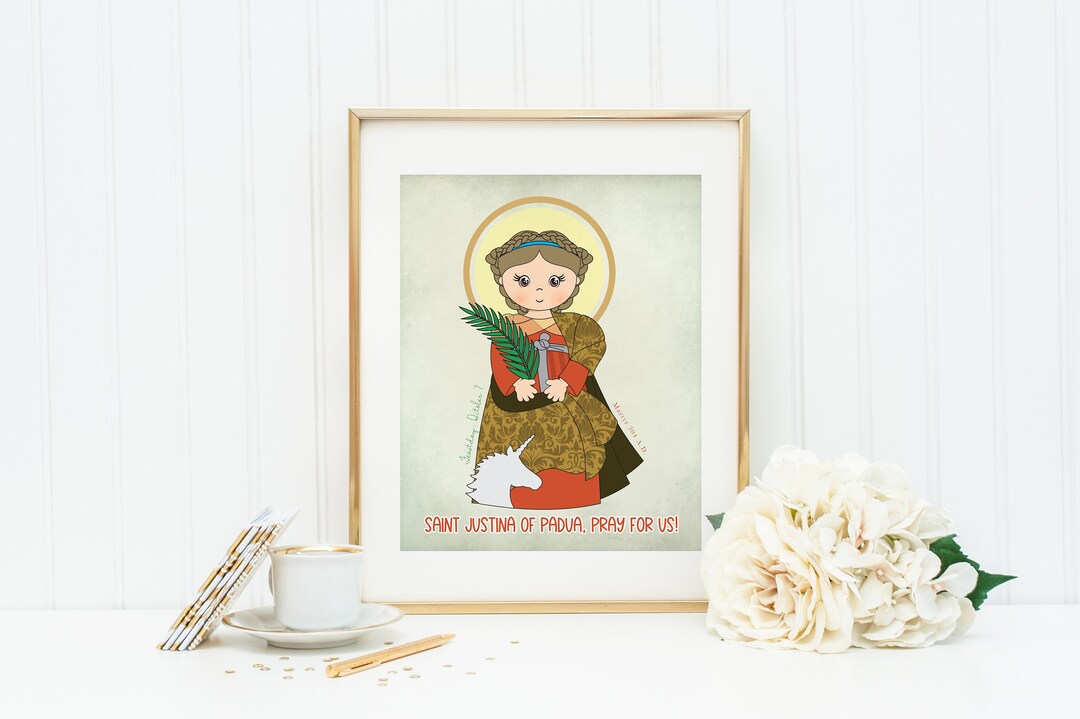 St Justina of Padua Poster Print. St. Justina of Padua Wall Art Poster ...
