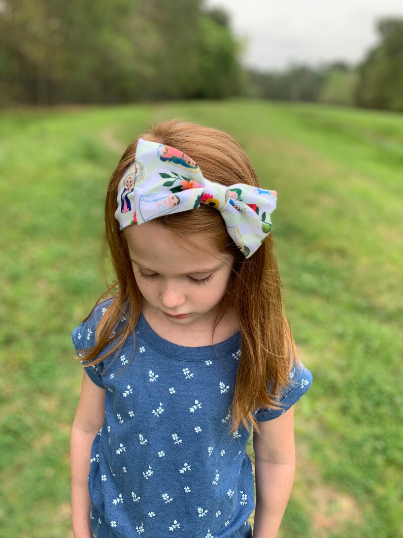 Set of 2 Girl Saint & Mary Headbands. Women Saints Headband for Toddler ...