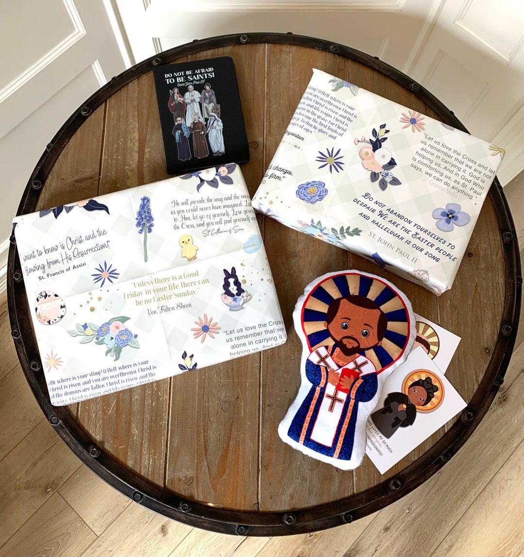 Catholic Saints Easter Wrapping Paper. Saints Easter Wrapping Paper ...