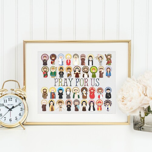 All You Holy Men and Women Pray for Us Poster Print. Catholic - Etsy