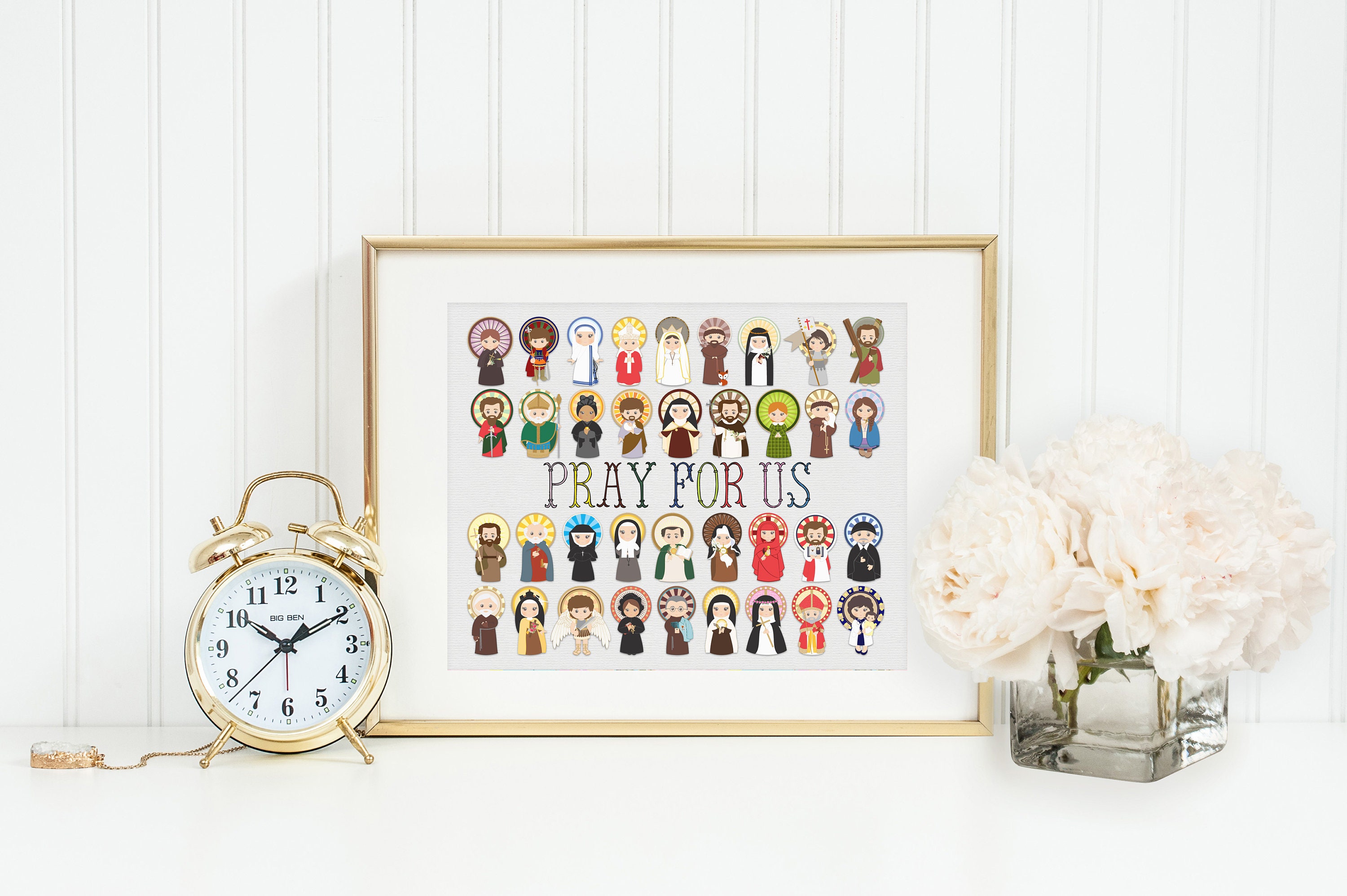 All You Holy Men and Women Pray for Us Poster Print. Catholic - Etsy