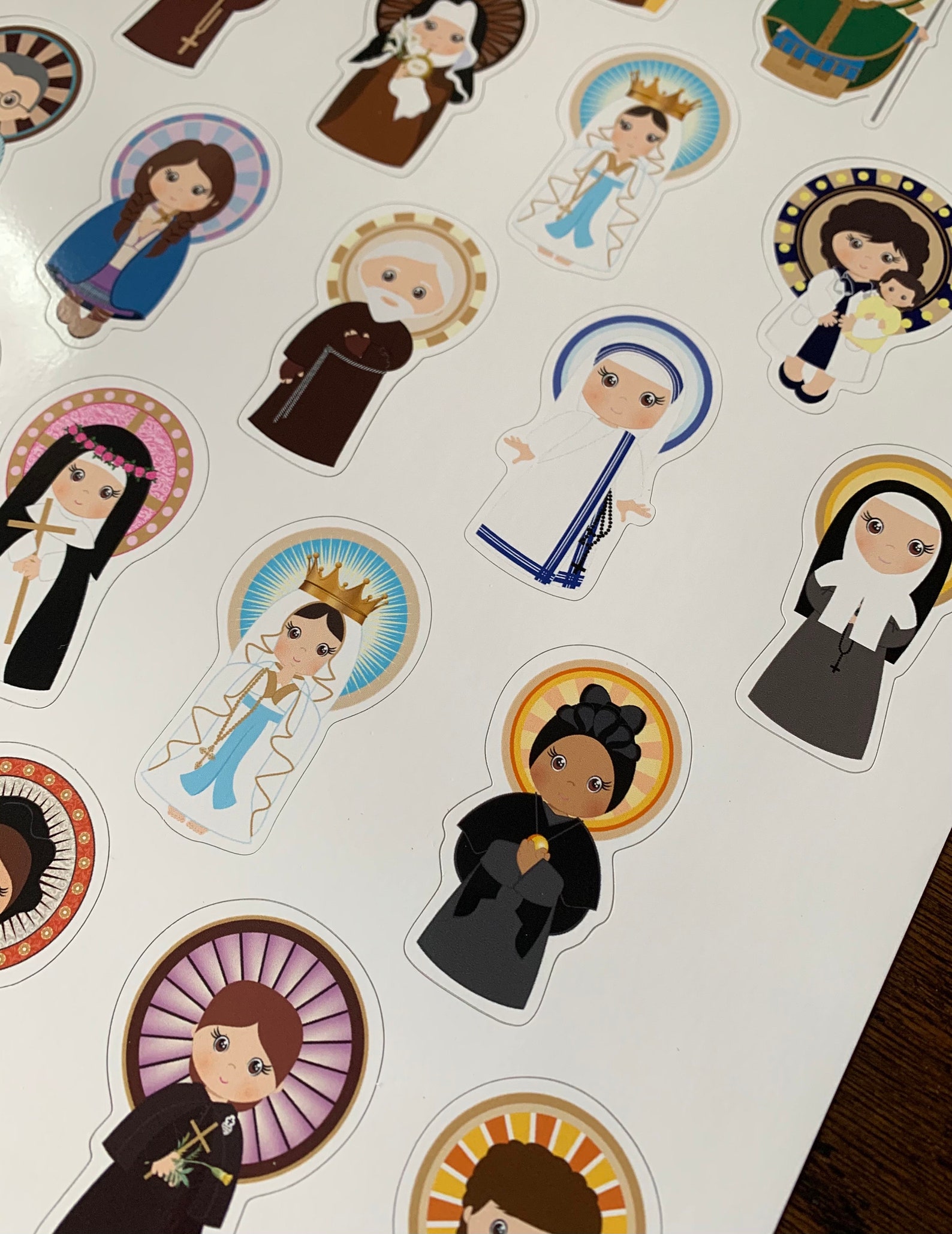 Set of 23 2 Vinyl Waterproof Saint Stickers. 8.5 - Etsy UK