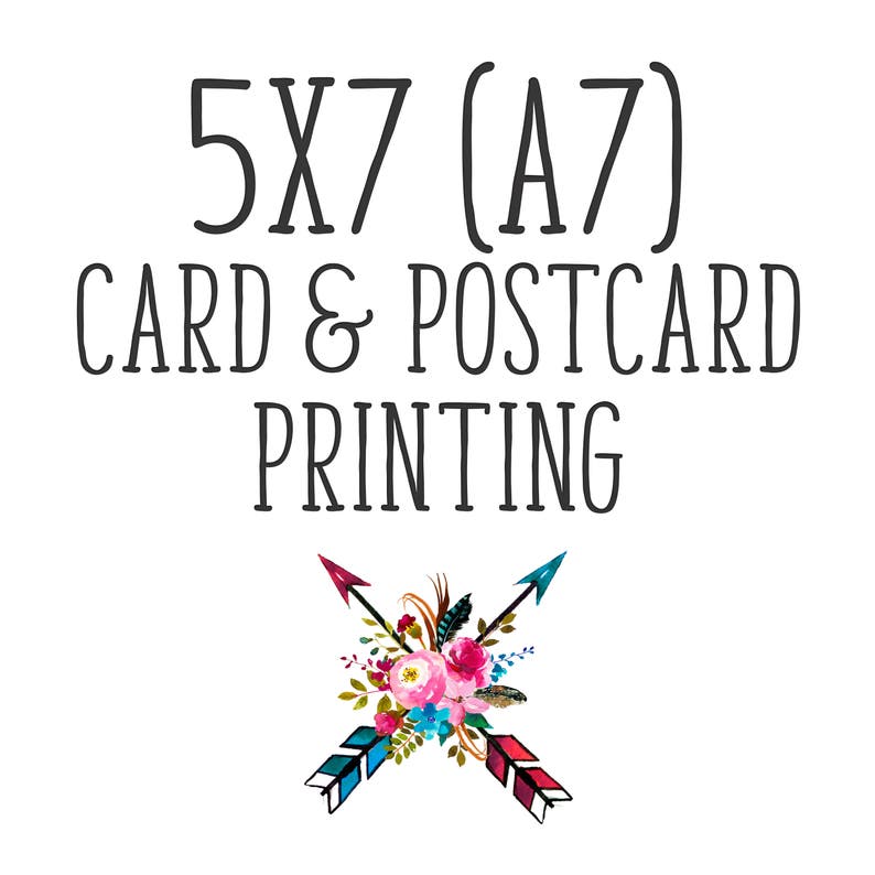 5x7 Card & Postcard Printing. Doubled Sided 5x7 Cards. Ice Pearl ...