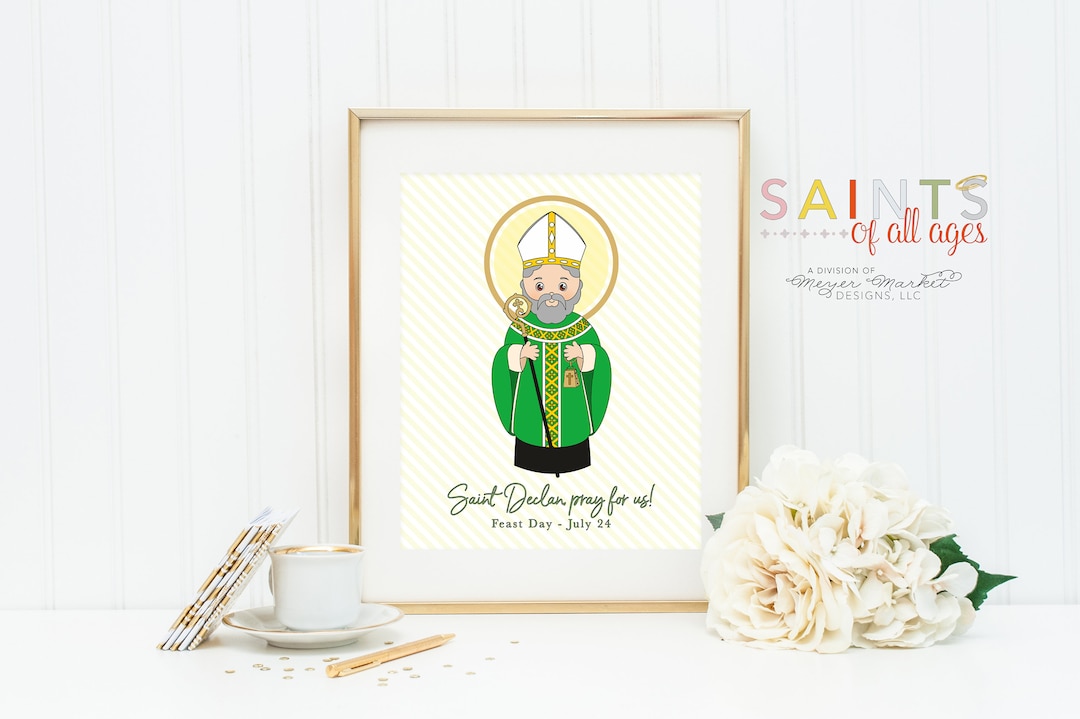Saint Declan Poster Print. Saint Declan Wall Art Poster. First ...