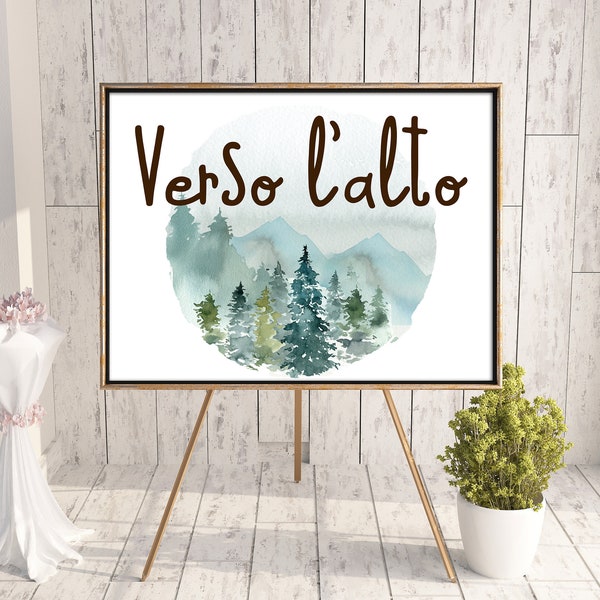 Verso L'alto Print - Etsy