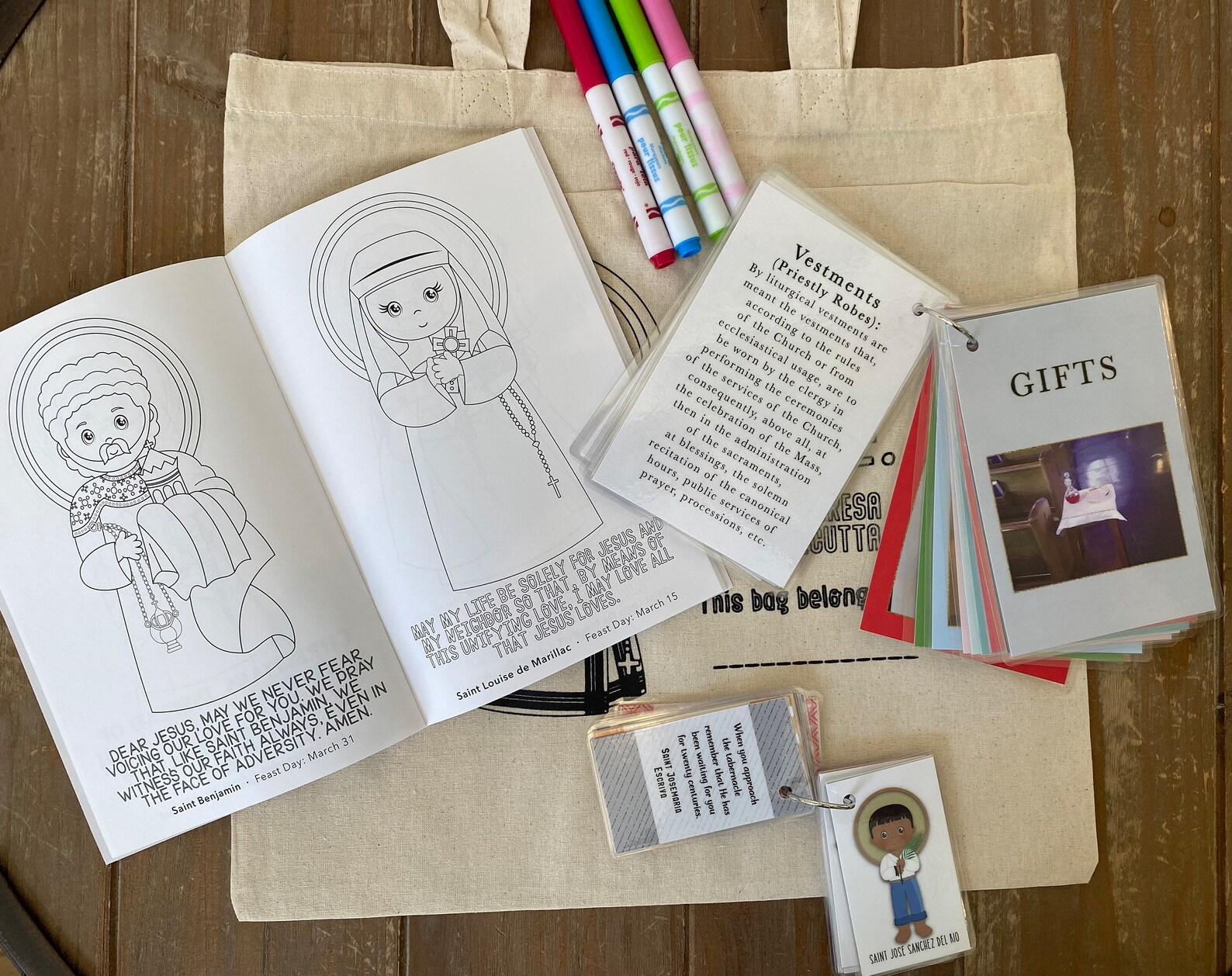 Mass Bag With Kids Coloring Tote Bag. Peace Begins With a Smile Canvas ...