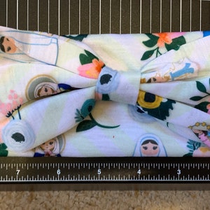 Floral Sacred Heart Headband. Sacred Heart of Jesus Headband for ...