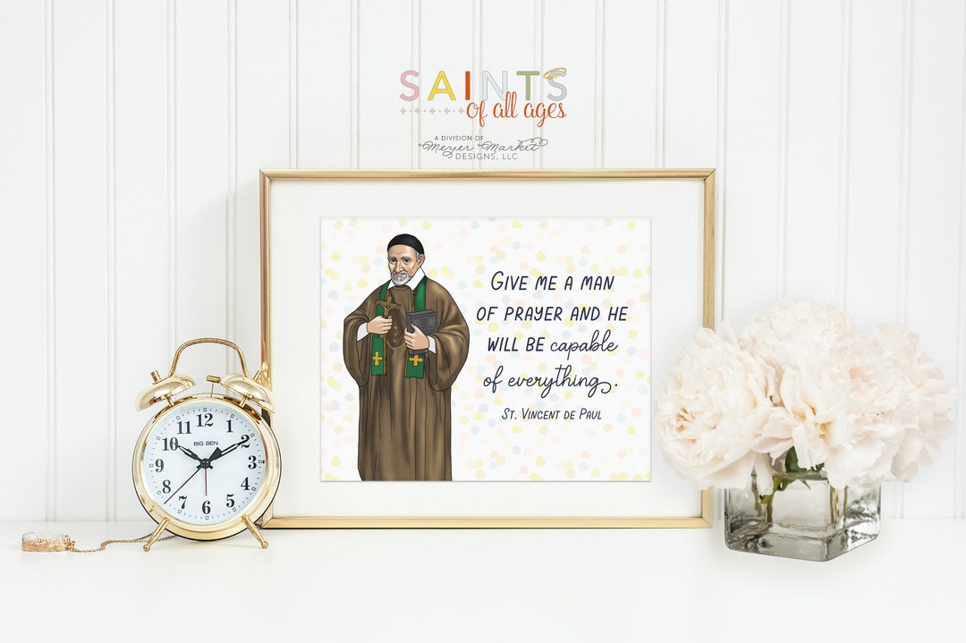 St Vincent De Paul Poster Print. Saint Vincent De Paul Wall Art Poster ...