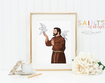 Saint Francis Hand Stigma Crucified Christ Painting by - Etsy