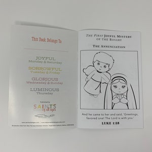 Set of 4 Catholic Kids Coloring Books. 6x9 Catholic Saints Coloring ...