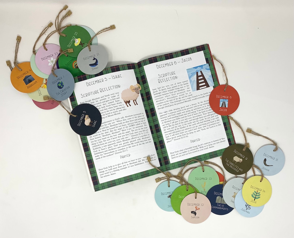 My Advent Jesse Tree Devotional Book With 25 Ornaments. 6x9 Catholic ...