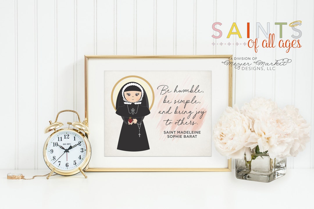 Saint Madeleine Sophie Barat Poster Print. Saint Madeleine Wall Art ...