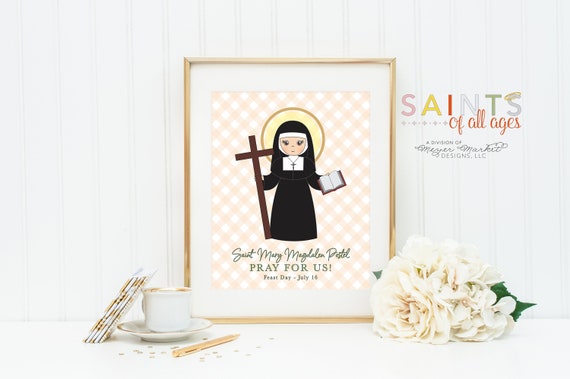 Saint Mary Magdalen Postel Poster Print. St. Mary Magdalen - Etsy