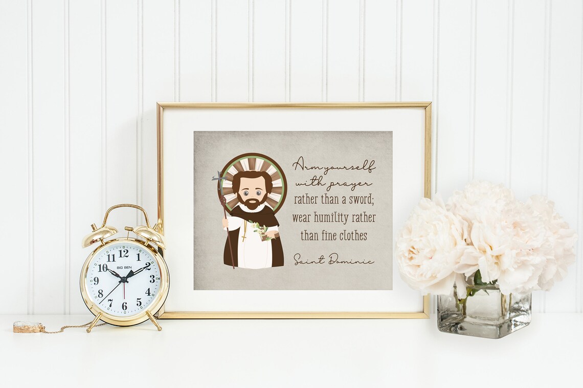 St Dominic Poster Print. Saint Dominic Wall Art Poster. First - Etsy