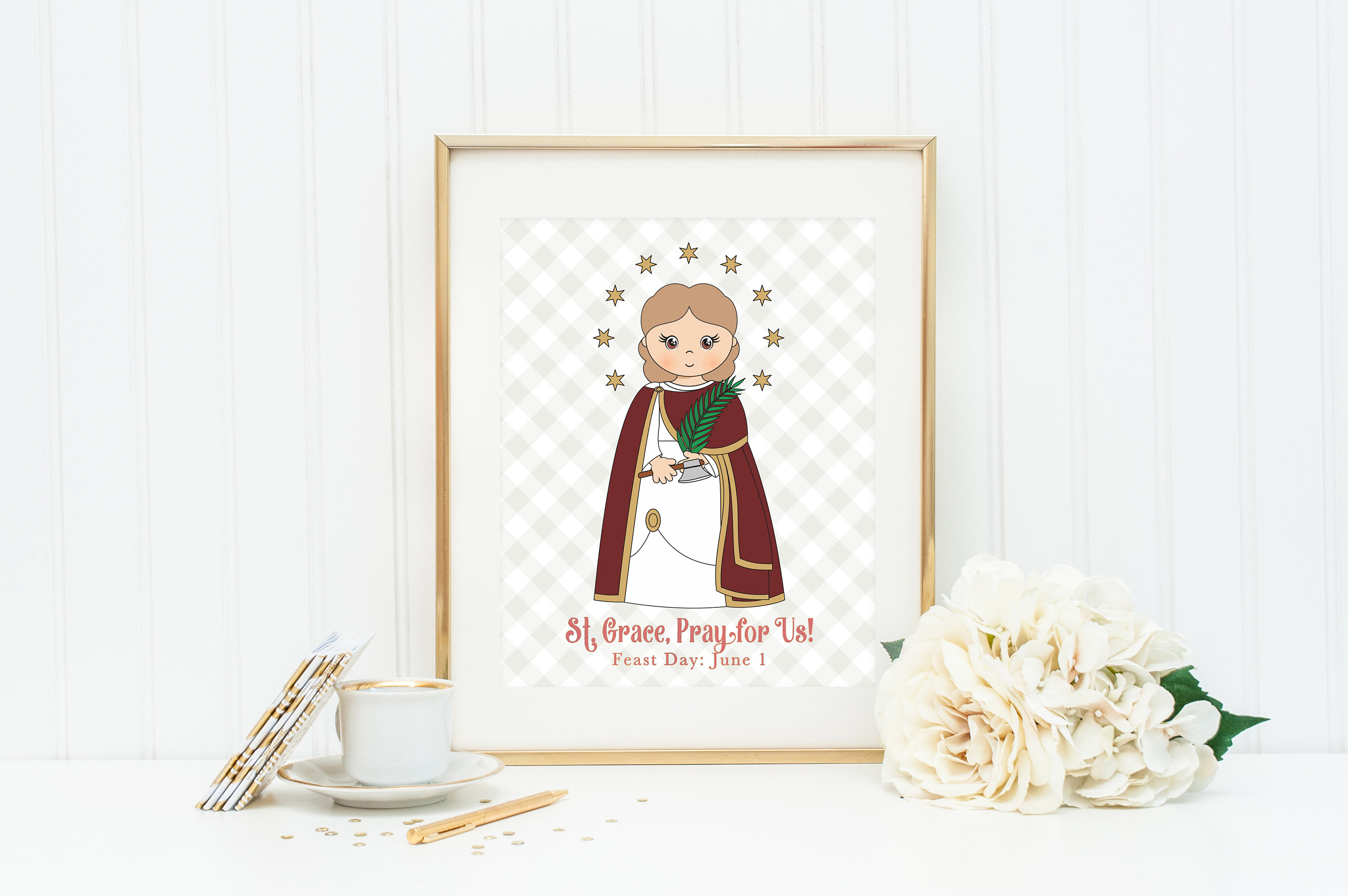 Saint Grace Poster Print. Saint Grace Wall Art. First - Etsy