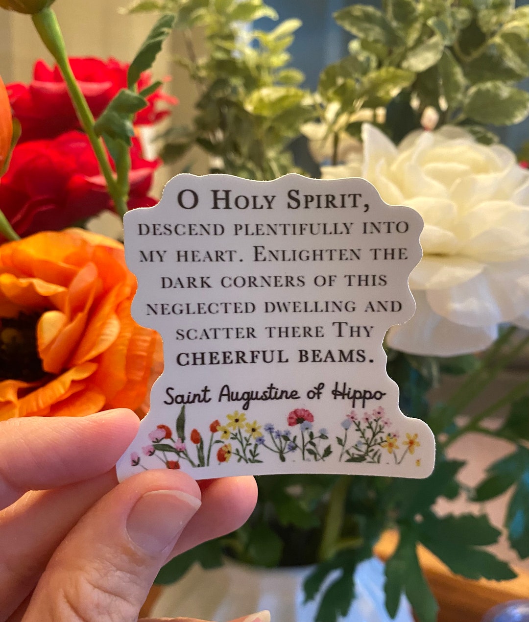 2.5" Vinyl Waterproof Saint Augustine Stickers. Saint Augustine Water ...