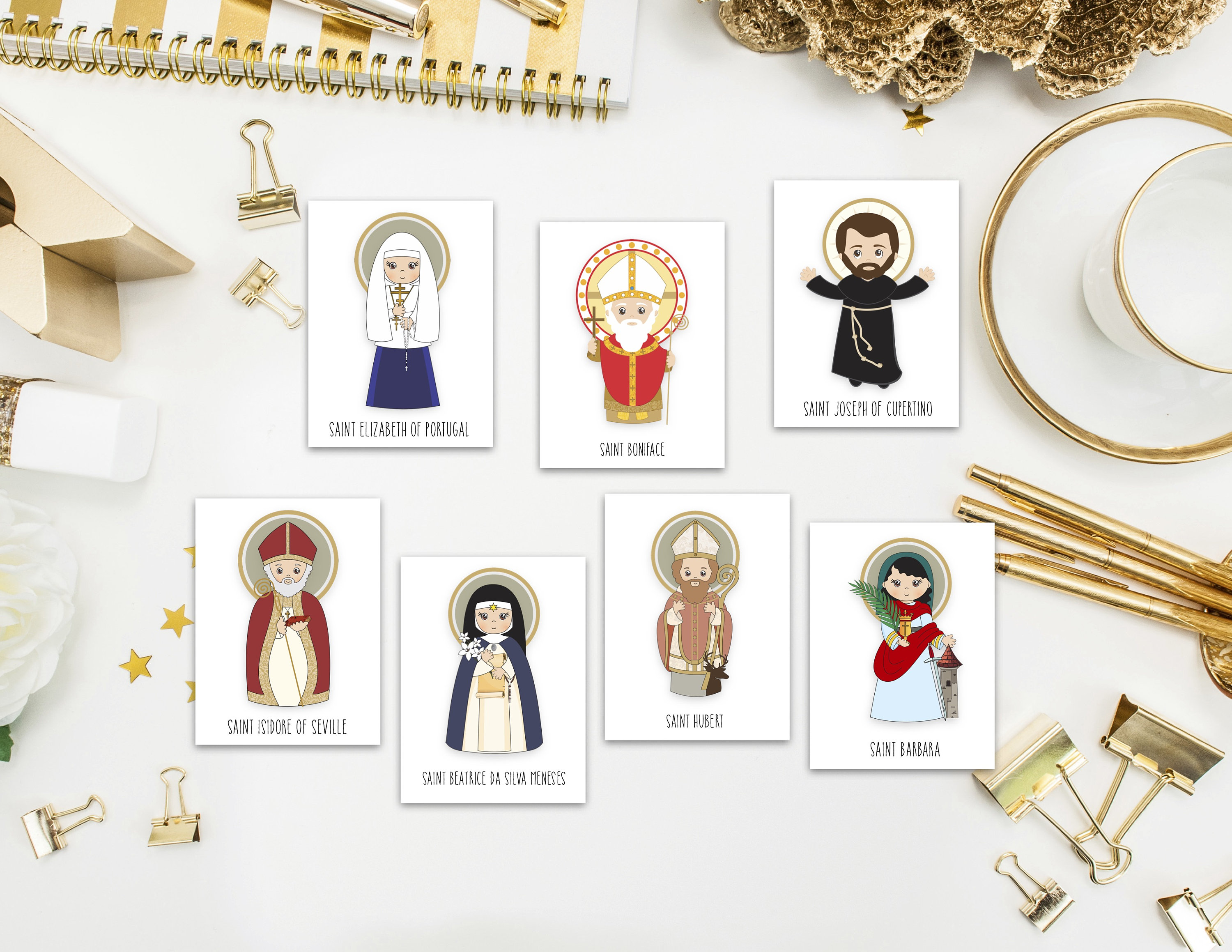 Set of 50 Saint Stickers SET 8. Kids Saint Stickers. First - Etsy