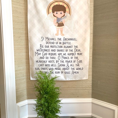 St. Michael the Archangel Poster Print. Saint Michael Wall Art - Etsy
