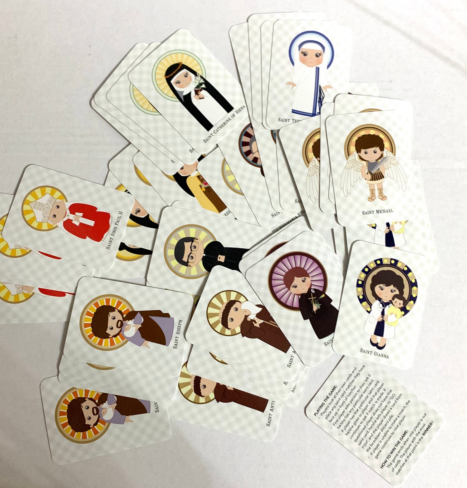 Saint Game Bundle With Fishing With the Saints Game Set & Saint Memory ...
