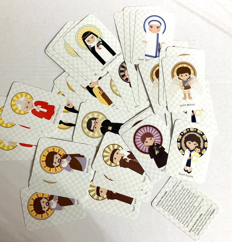 Saint Game Bundle With Fishing With the Saints Game Set & Saint Memory ...