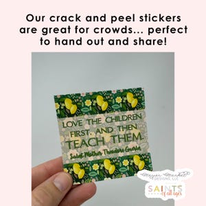 Set of 40 Saint Stickers SET 4. Kids Saint Stickers. First Communion ...