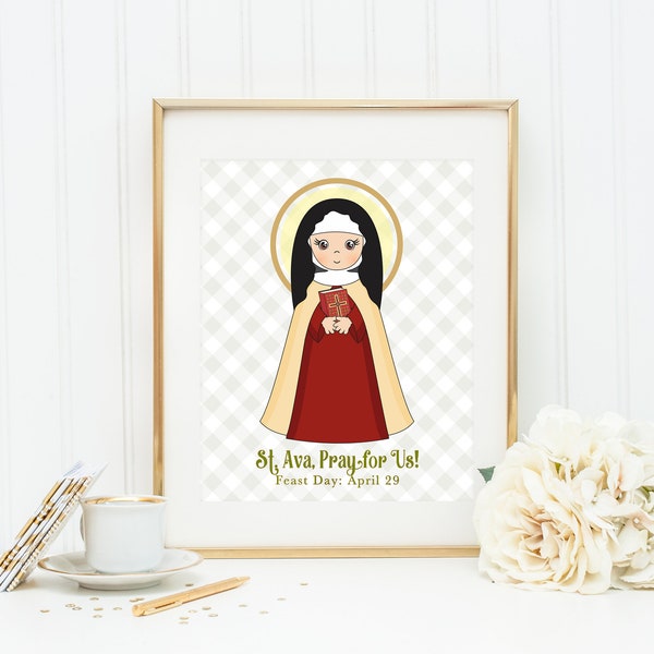 Saint Ava Print - Etsy