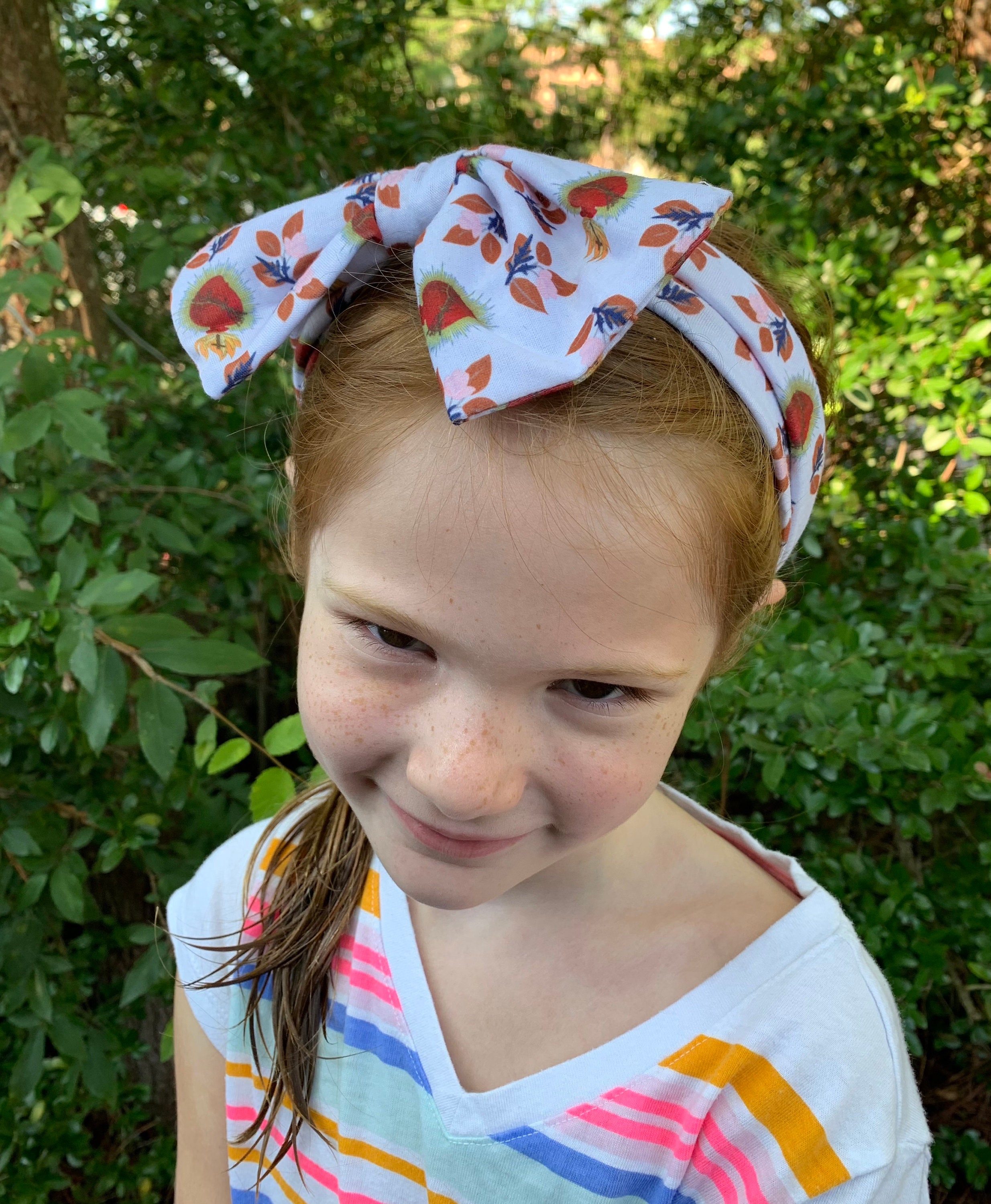 Floral Sacred Heart Headband. Sacred Heart of Jesus Headband for ...