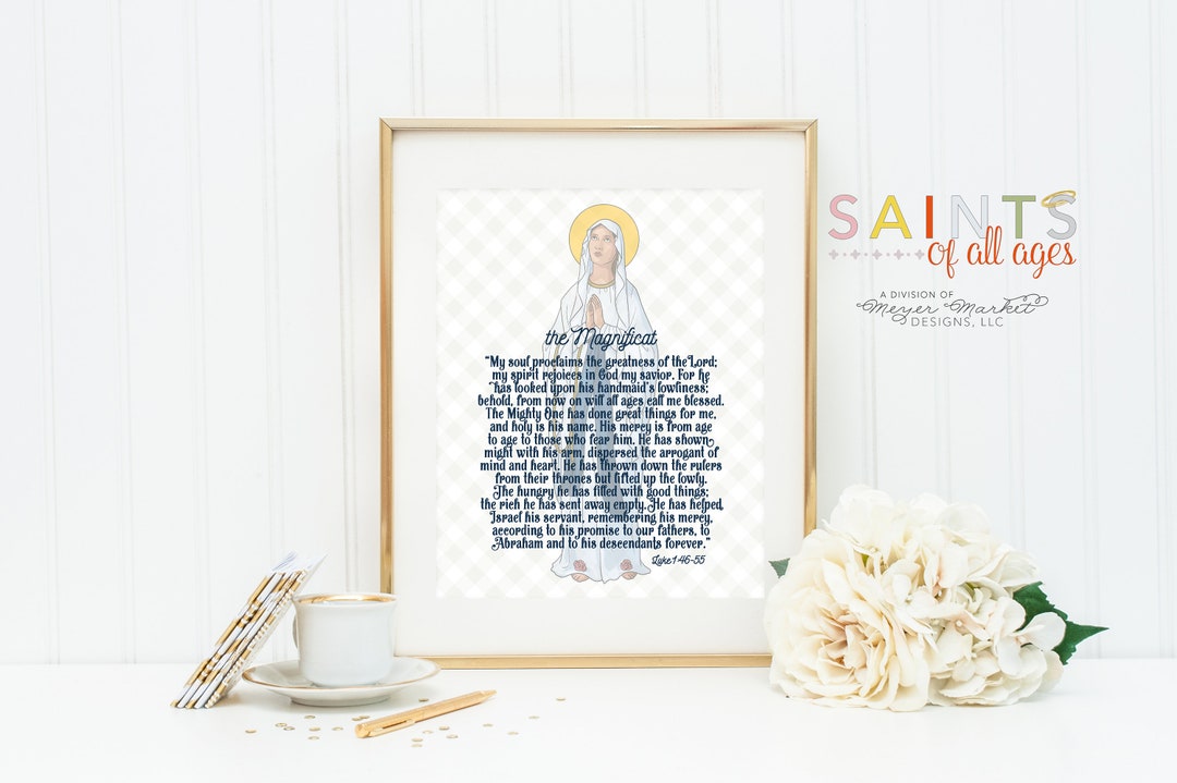 The Magnificat Poster Print. My Soul Proclaims the Greatness of the ...