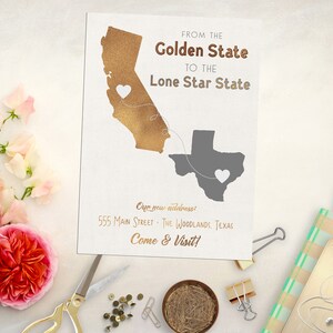 Custom State to State Moving Announcement. We've Moved - Etsy