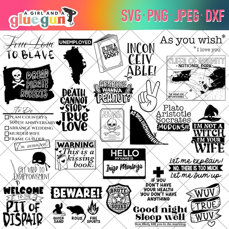 Silhouette Princess Bride - Etsy