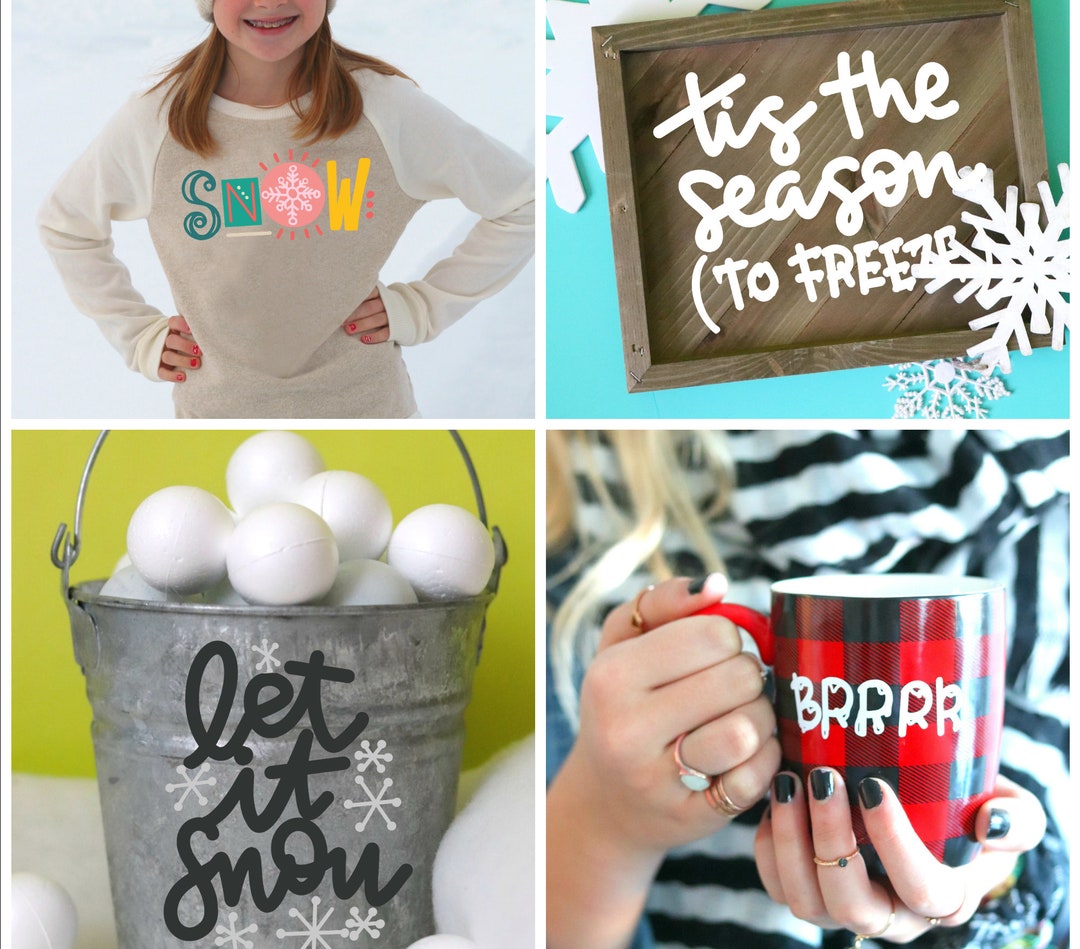 Winter Mini Cut File Bundle - Etsy