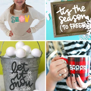 Winter Mini Cut File Bundle - Etsy