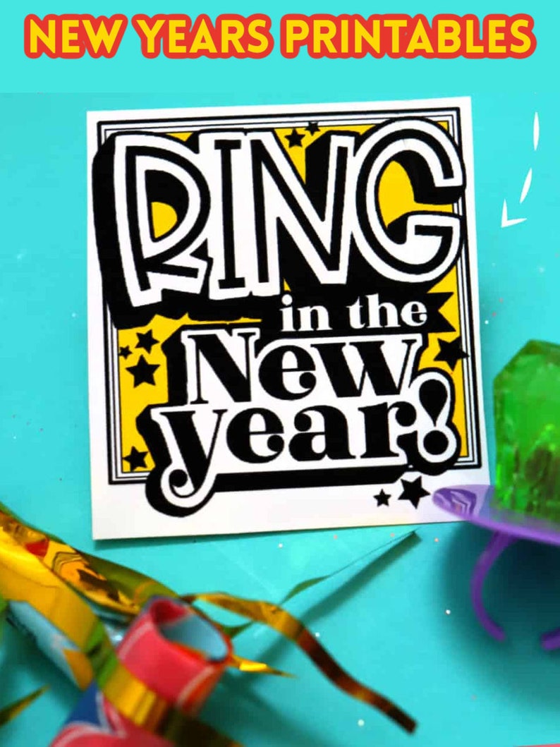 Ring in the New Year Printable - Etsy