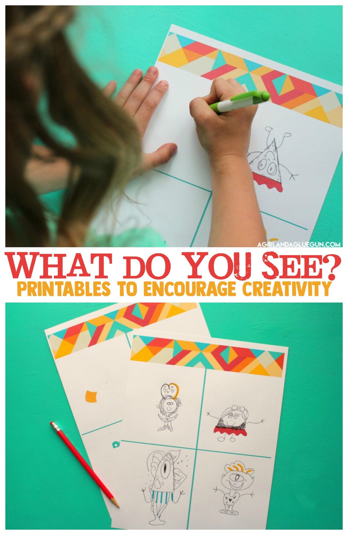 Finish the Doodle Printable Activity Pages for Kids | Creative Drawing ...