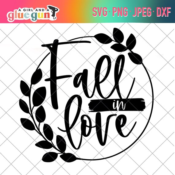 FALL in Love SVG Cut File - Etsy