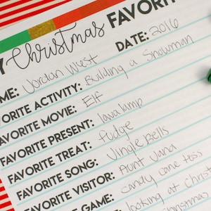 Christmas Memories Printable - Etsy