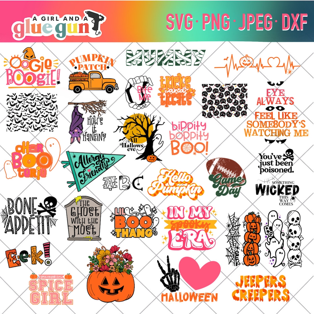Halloween SVG Cut File Bundle - Etsy