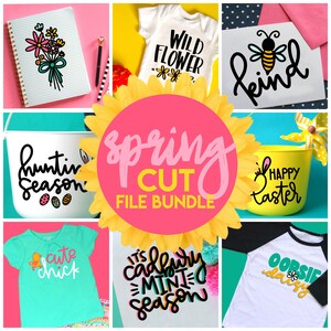Spring Cut File Bundle - Etsy