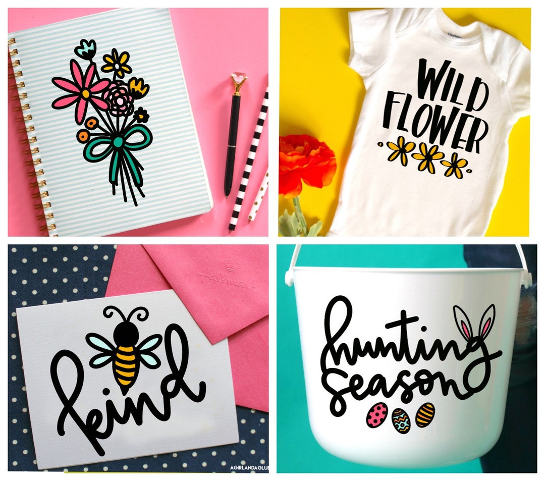 Spring Cut File Bundle - Etsy