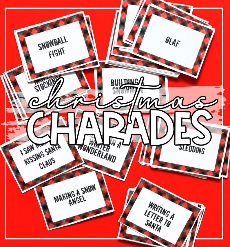 Christmas Charades Printables - Etsy