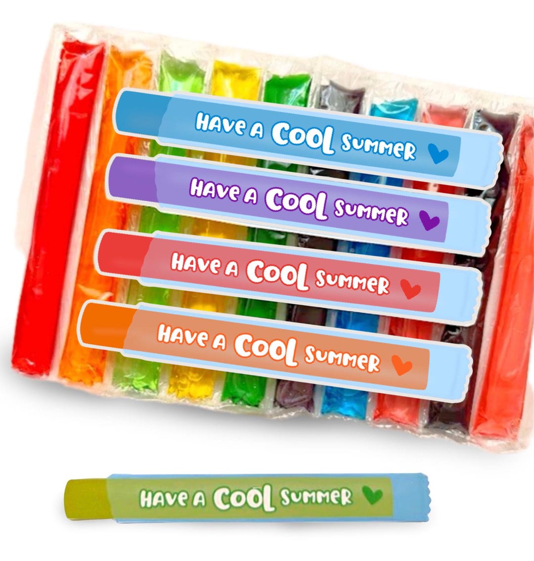 Popsicle Printable Gift Tags | Summer | End of School Year Party Favor ...