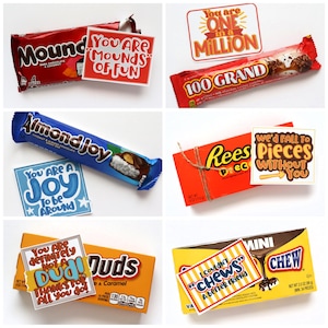 20 Candy Tag Printables for Teachers or Employees - Etsy