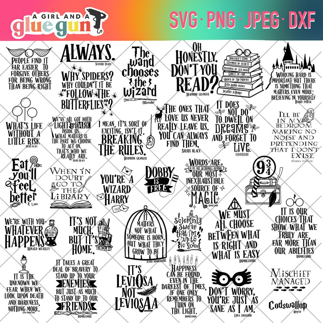 Magic Wizard Themed SVG Cut File Bundle - Etsy