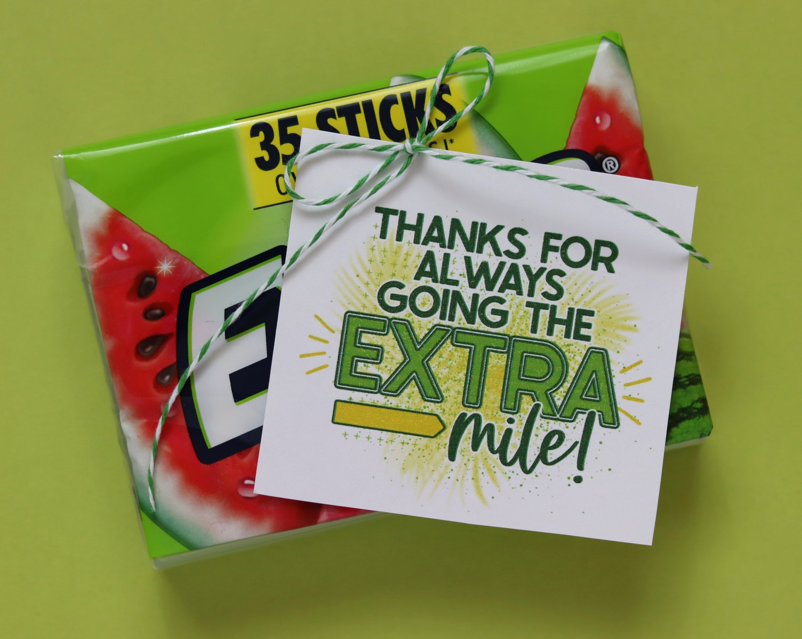 Extra Gum Gift Tag - Etsy