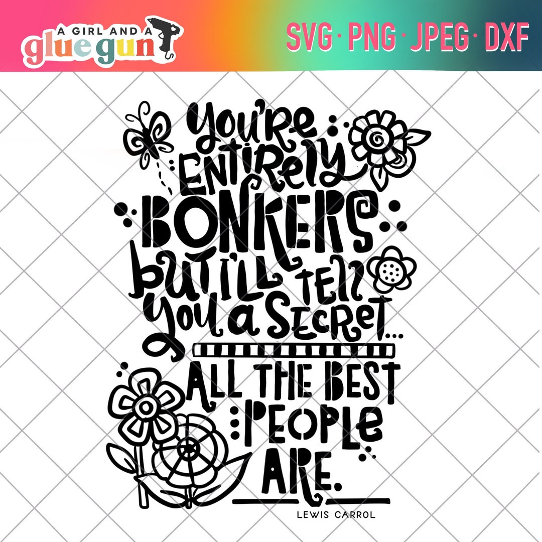 Entirely Bonkers SVG Cut File - Etsy