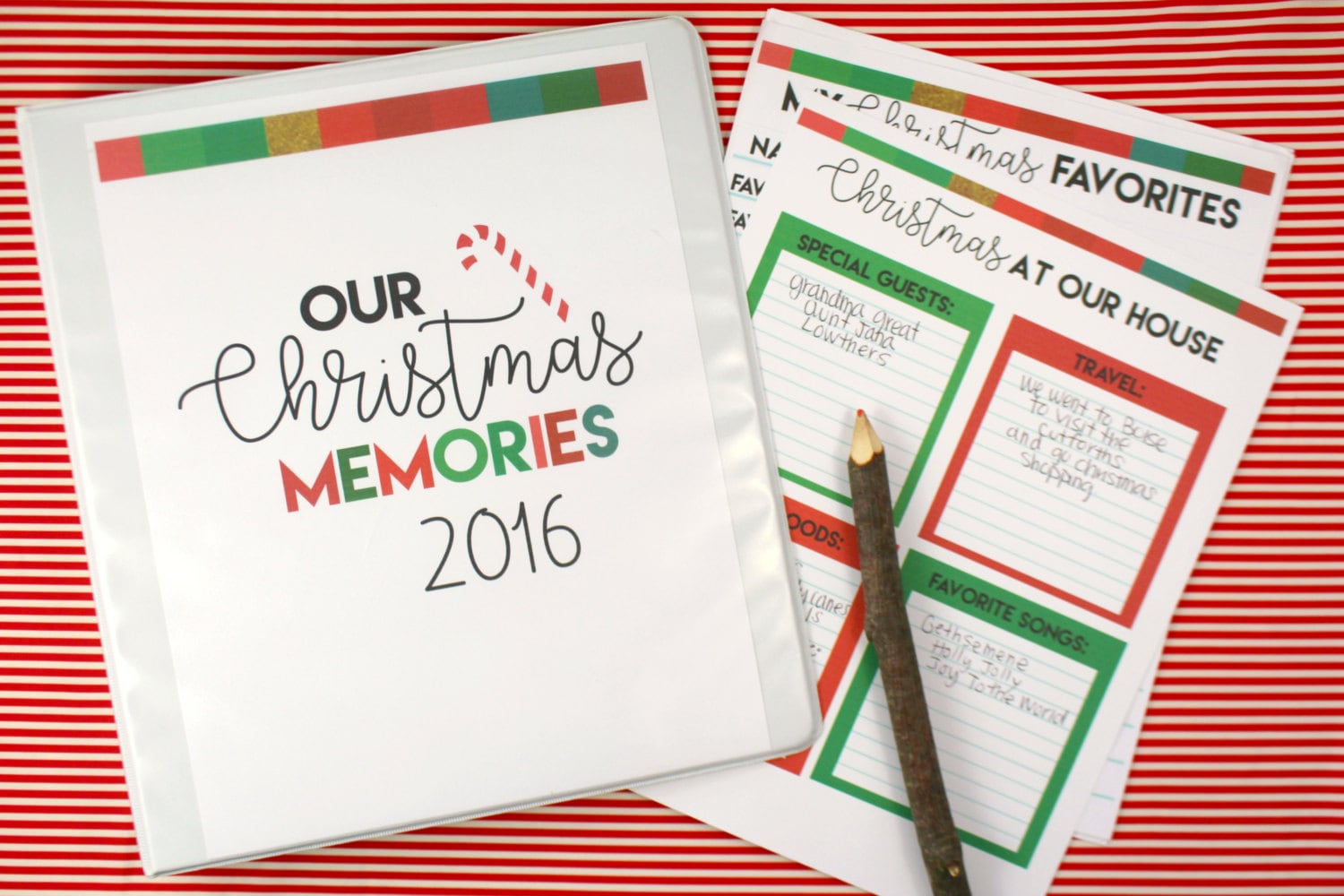 Christmas Memories Printable - Etsy