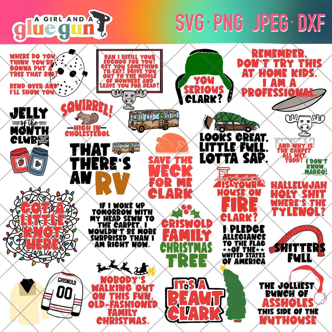National Lampoon Christmas Vacation SVG Cut File Bundle - Etsy